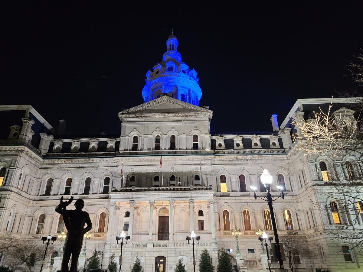 Baltimore Hospitals and Landmarks Go Blue to Fight Colon Cancer | North ...