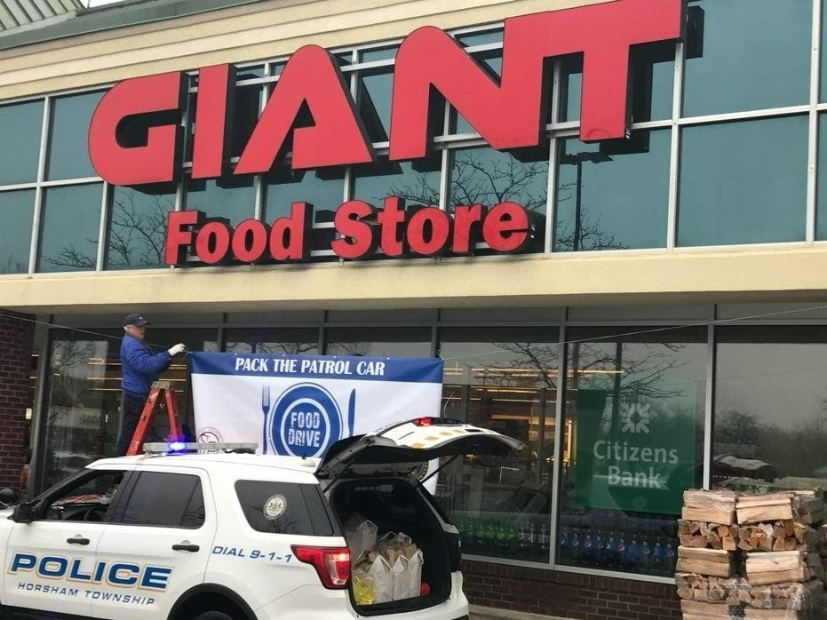 Pack A Patrol Car Food Drive At Horsham Giant Saturday | Hatboro, PA Patch