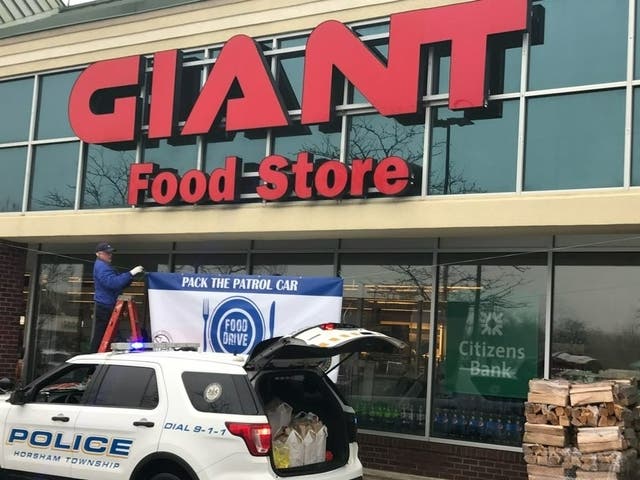 Pack A Patrol Car Food Drive At Horsham Giant Saturday | Hatboro, PA Patch