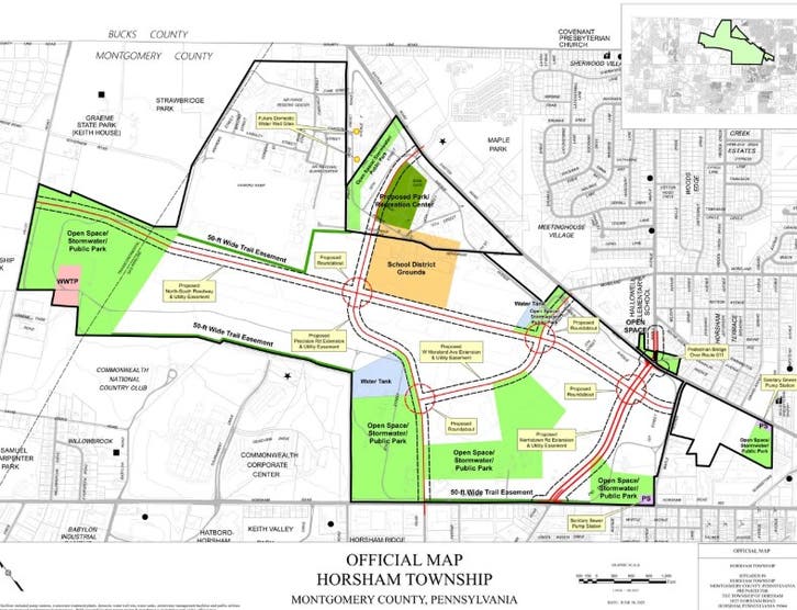 Official Map Approved For Former Navy Base In Horsham | Hatboro, PA Patch