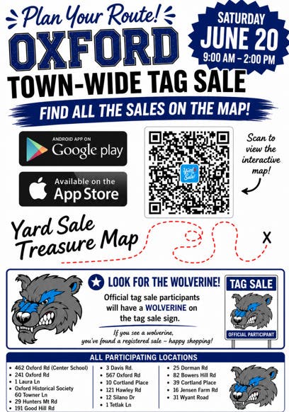 Jun 20 | Oxford High School Booster Club's 6th Annual Town-Wide Tag ...