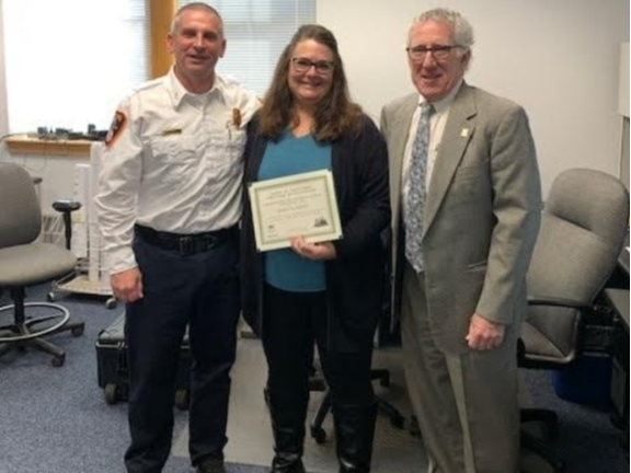 Erin Gaudet Receives Employee Recognition Award From 1st Selectman ...