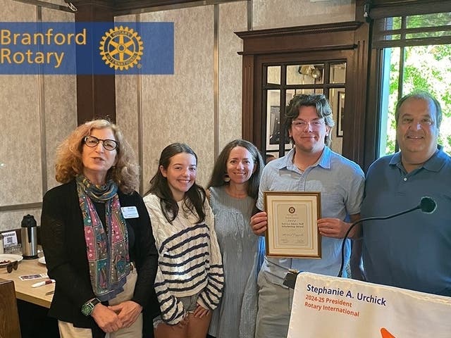 Branford High School Grad Sam Coppola Honored With Rotary Award ...