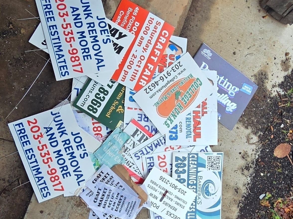 Sign, Sign, Everywhere A Sign: Every Week, Public Works Remove Some 30 ...