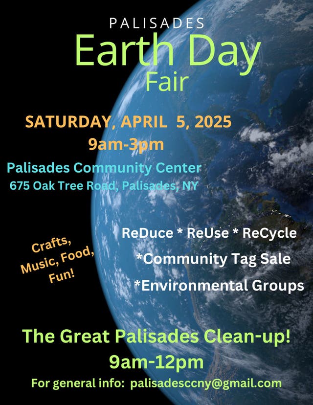 Apr 5 | Earth Day Fair! ReDuce-ReUse- ReCycle | Nyack, NY Patch