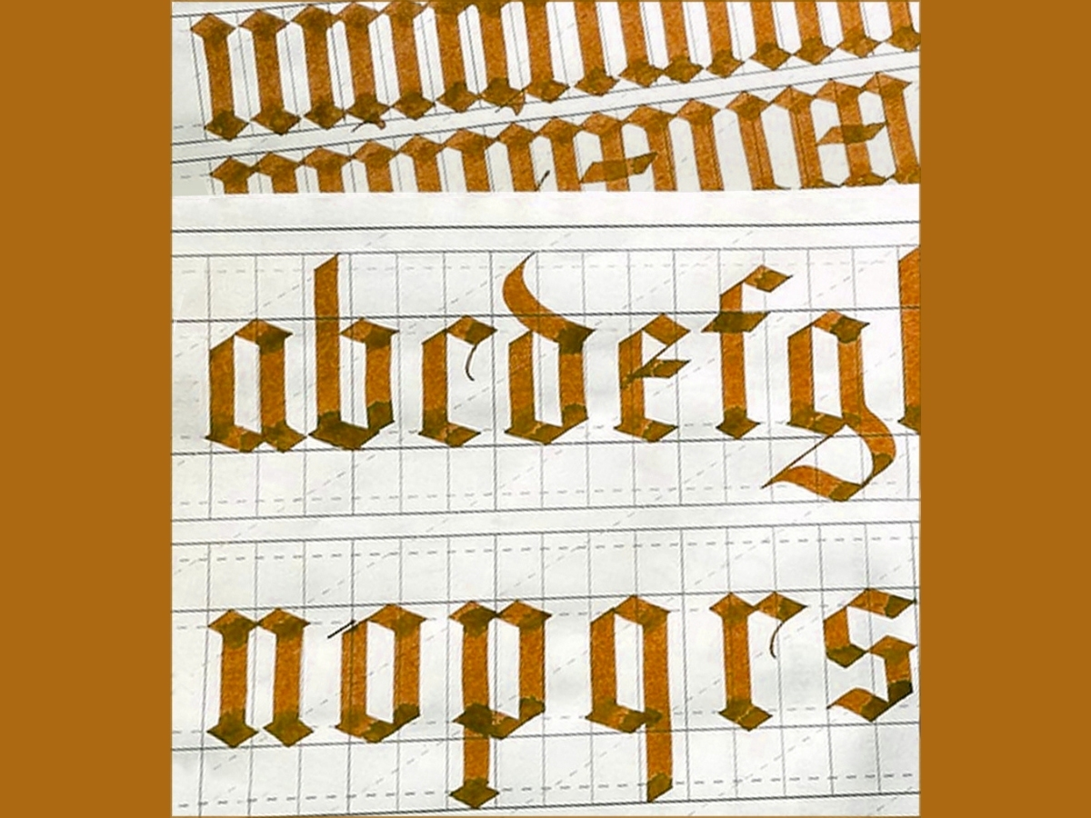 Introduction to Blackletter (Gothic) Calligraphy Workshop | Darien, CT ...