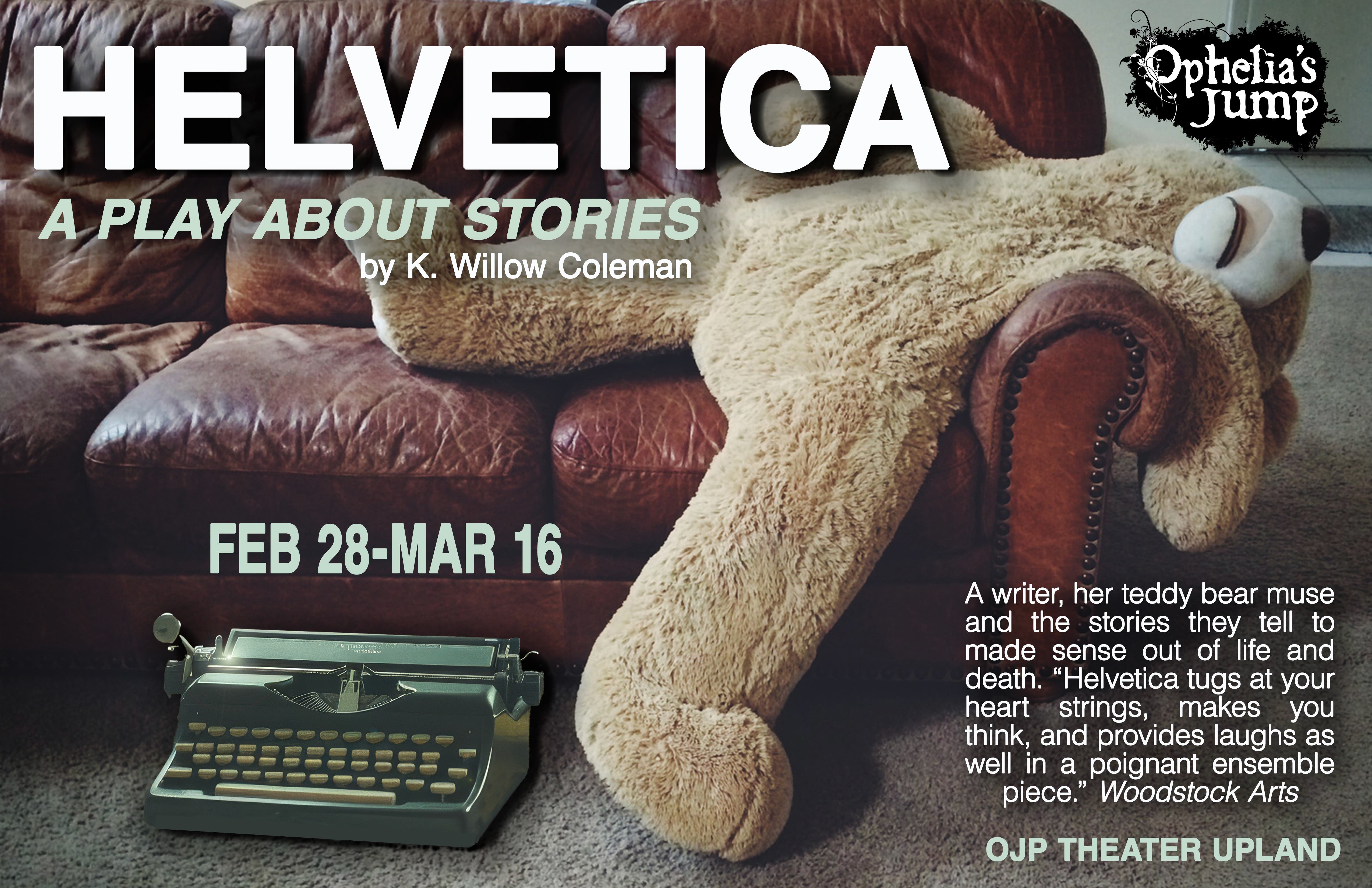 Mar 7 | Ophelia’s Jump Theatre Presents HELVETICA by Katie Coleman ...
