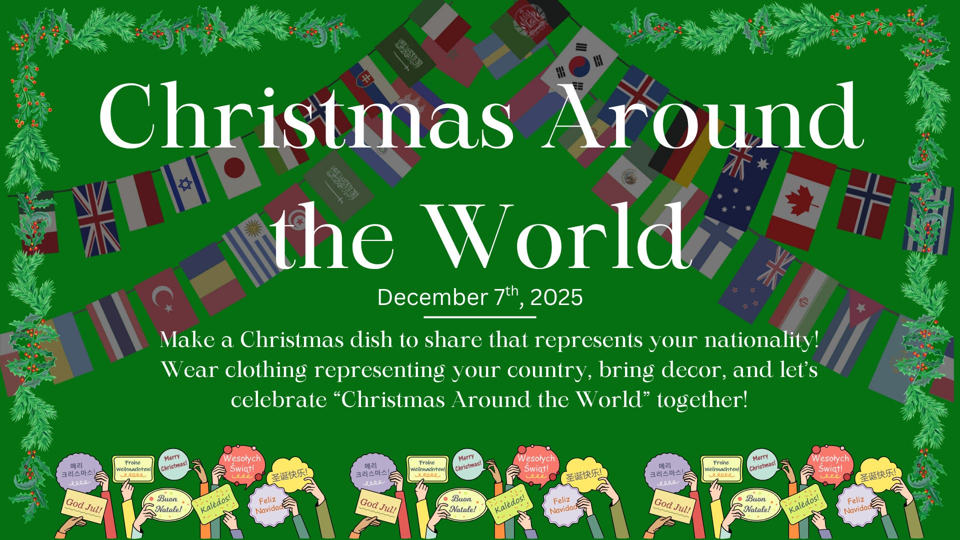 Dec 7 | Christmas Around the World | Lakewood, WA Patch
