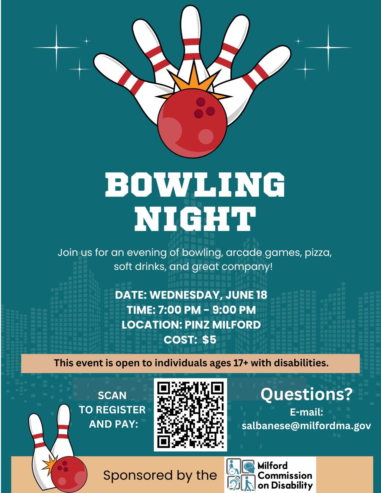 Jun 18 | Bowling Event Sponsored by the Milford Commission on ...