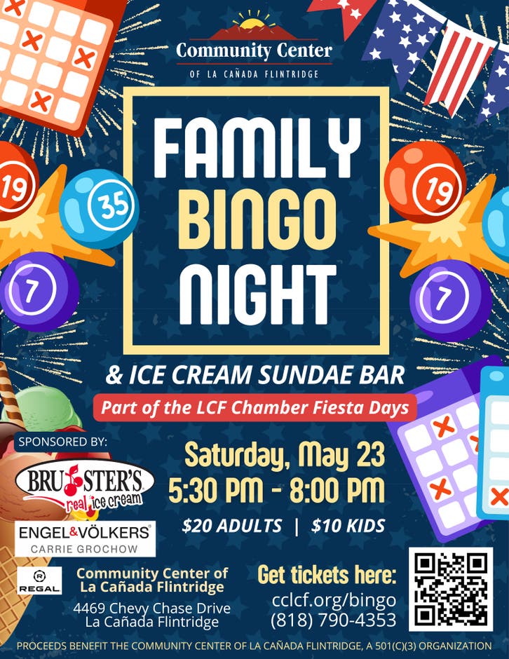 May 23 | Family Bingo Night | La Cañada Flintridge, CA Patch