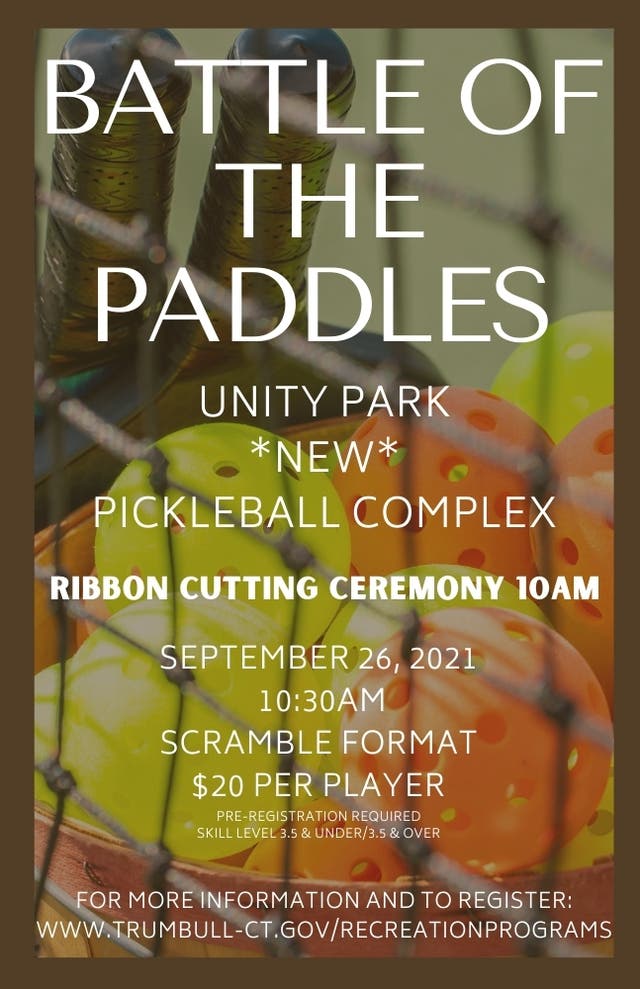 Trumbull To Host Pickleball Tournament At New Unity Park Courts ...