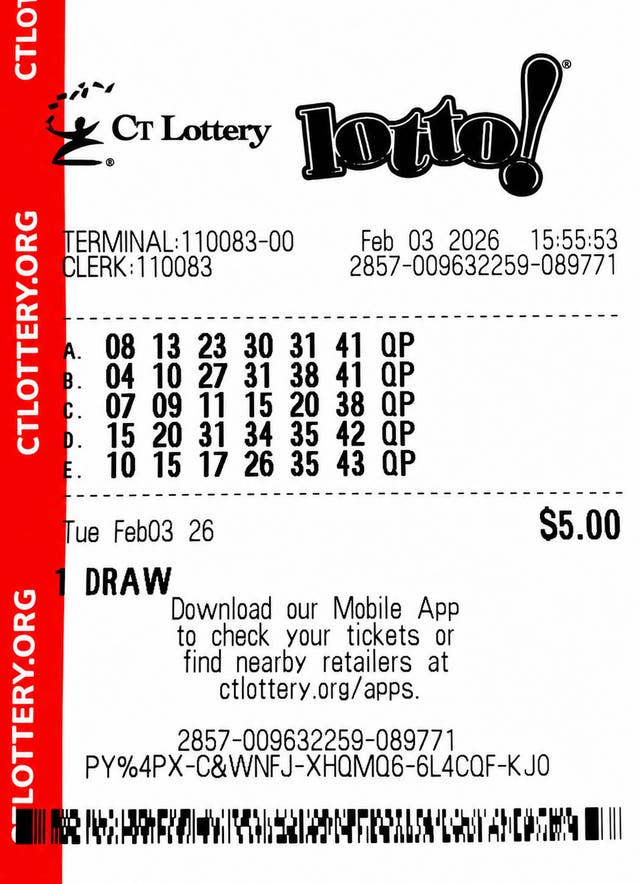 $6.8 Million Winning CT Lottery Ticket Sold In Groton | Groton, CT Patch