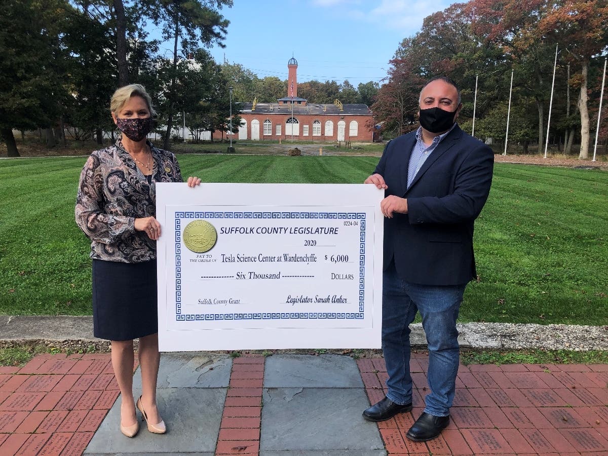Legislator Sarah Anker Presents Tesla Science Center with Grant ...
