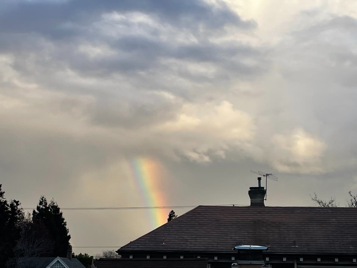 Rainbow Peeks Over Rooftop: Photo Of The Day | Alameda, CA Patch