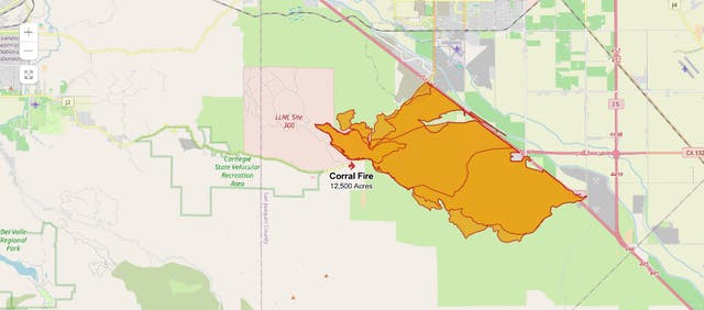 2 Firefighters Hurt, Evacuation Order Lifted, I-580 Open: Corral Fire ...