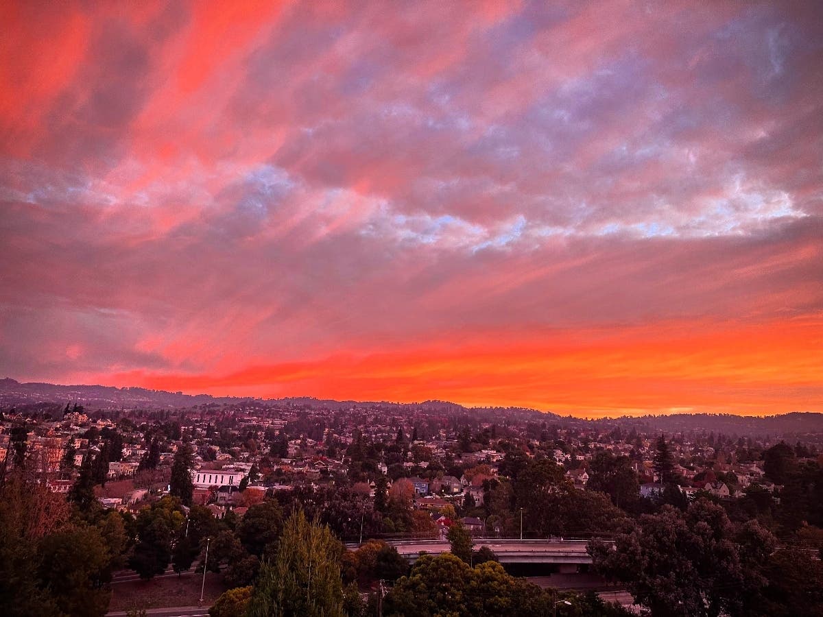Fiery Sunrise Lights Up Oakland Photo Of The Day Rockridge Ca Patch