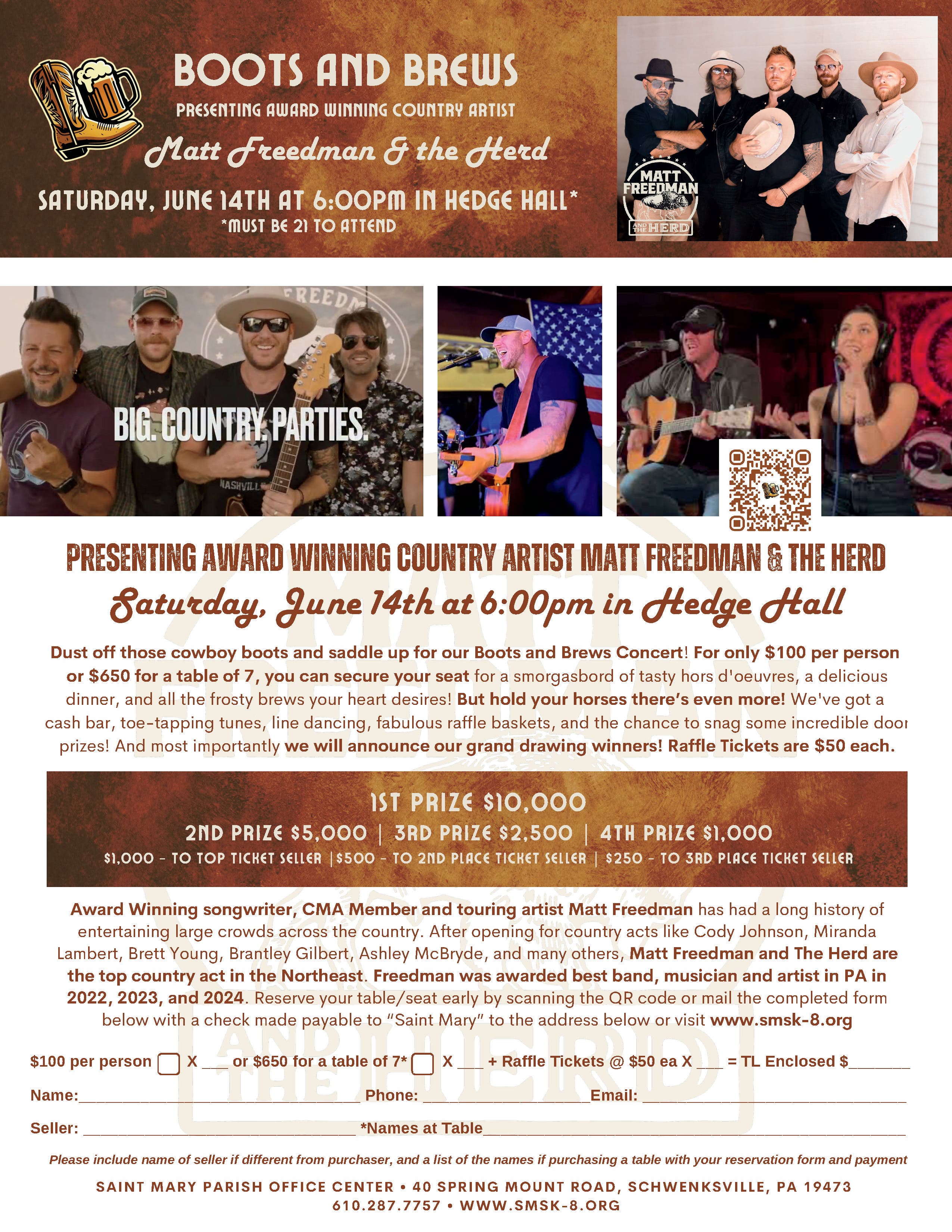 Jun 14 | Boots and Brews Raffle and Concert presenting Country Music ...