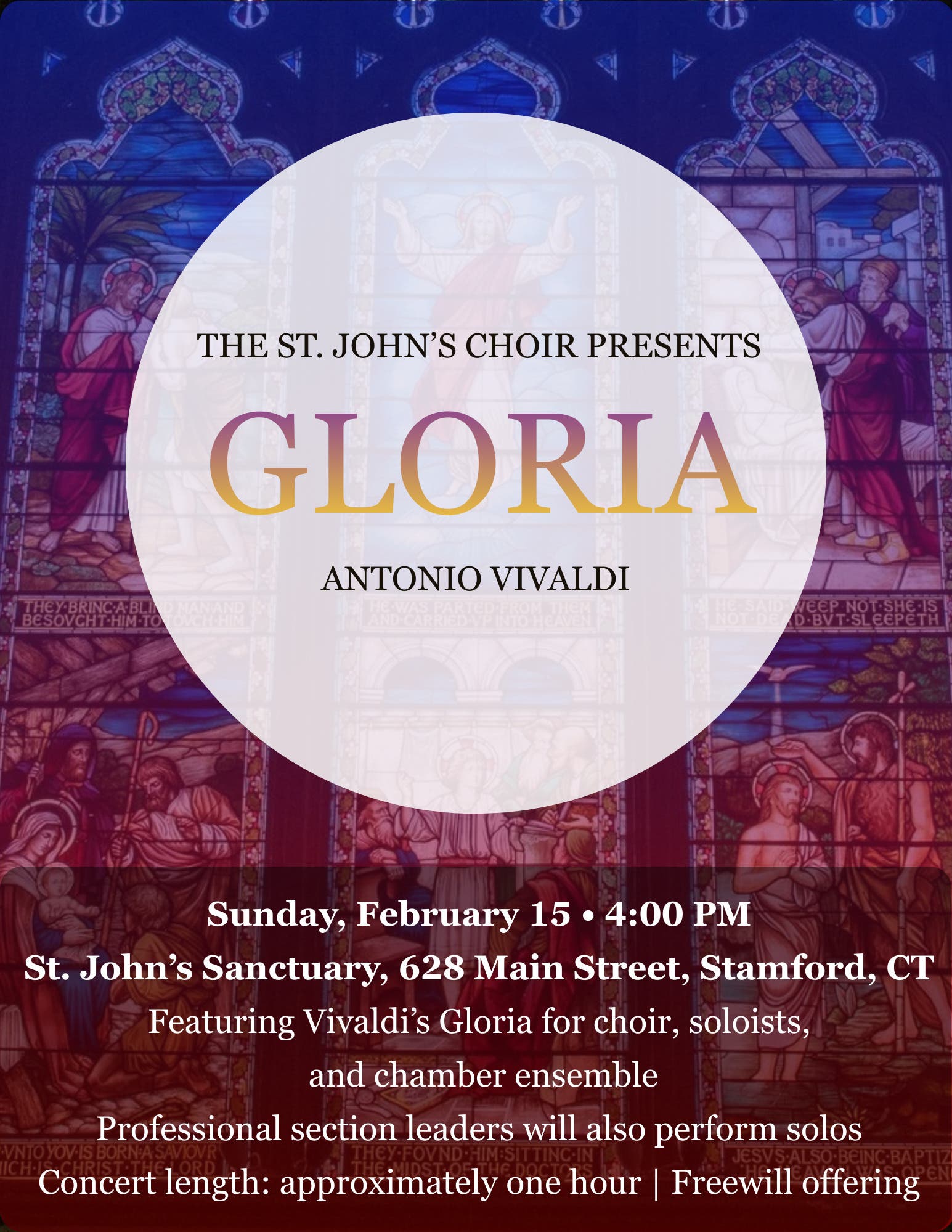 Feb 15 | Vivaldi GLORIA Choral Concert | Greenwich, CT Patch