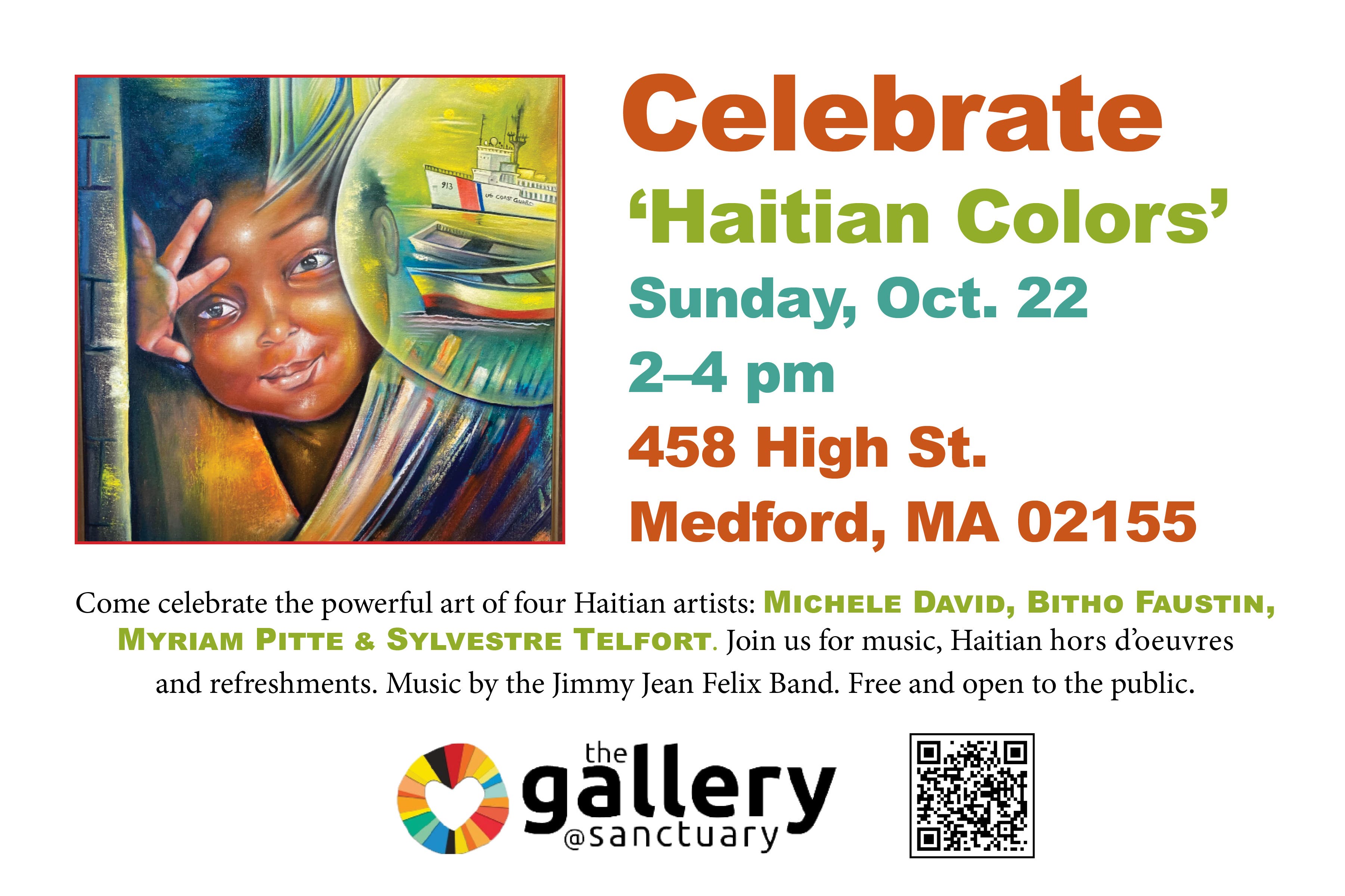 Oct 22 | "Haitian Colors" Art, Music, Food | Stoneham, MA Patch