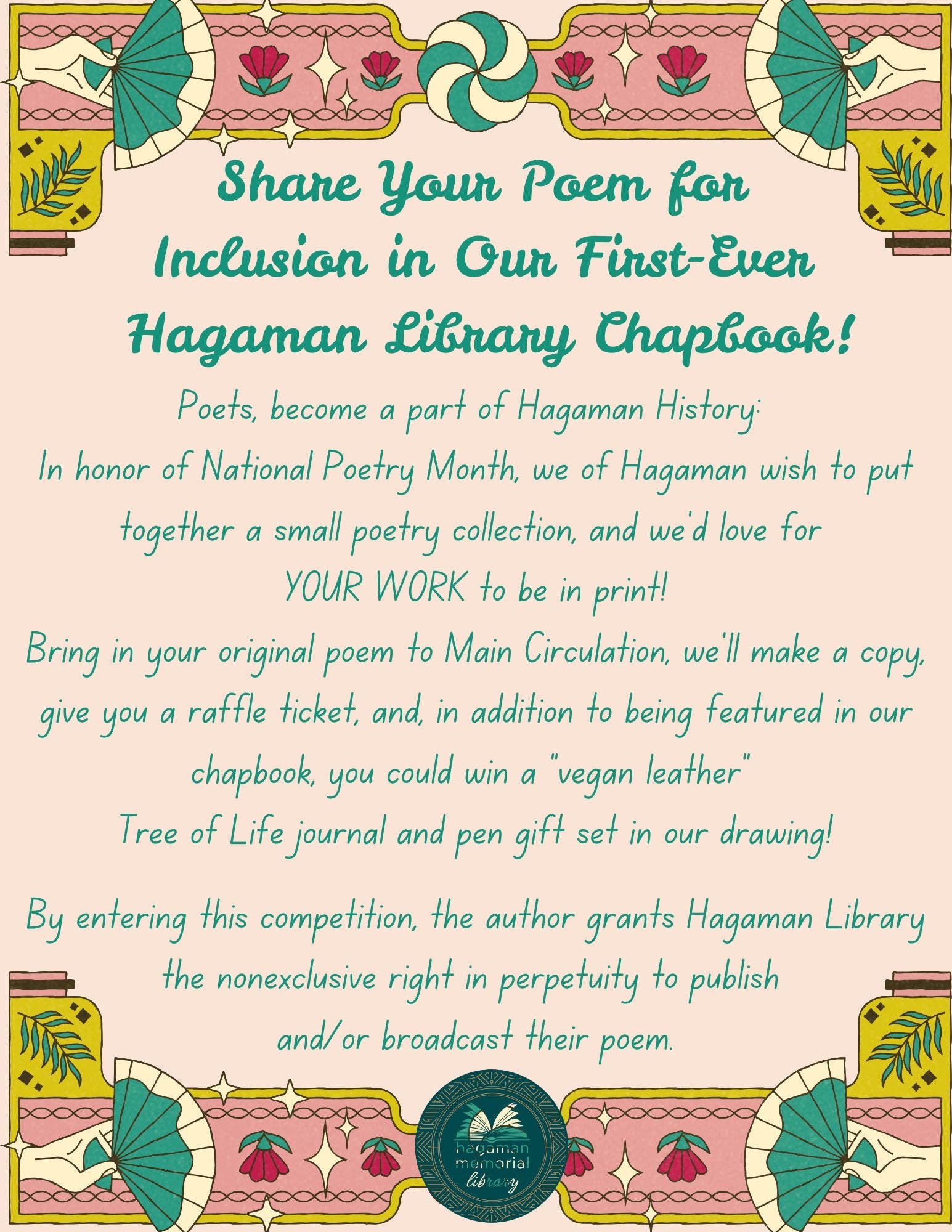 Apr 4 | Share Your Poems for Inclusion in Hagaman Library's First Ever ...