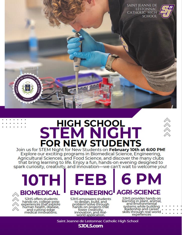 Feb 10 | STEM Night for New High School Students | Murrieta, CA Patch