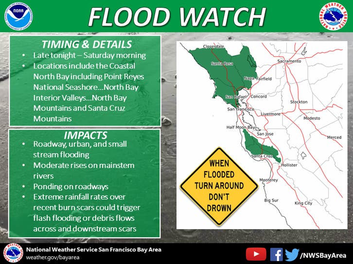 Flood Watch For Napa, North Bay Issued By NWS | Napa Valley, CA Patch