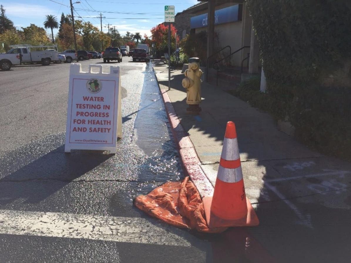 St. Helena Water May Become Discolored During Water Main Flushing ...
