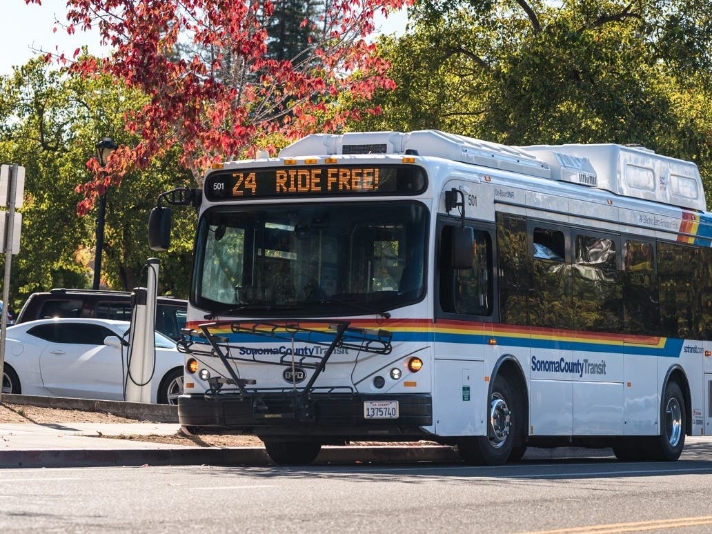 Sonoma County Purchases 10 All-Electric Buses For $1.02M Each ...