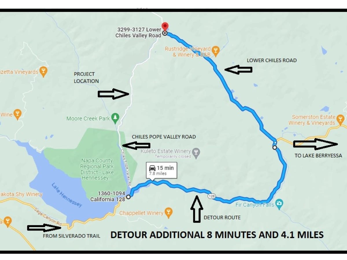 Bridge Replacement To Close Chiles Pope Valley Road | Napa Valley, CA Patch