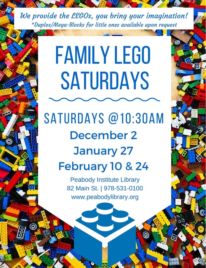 Family LEGO Saturdays at the Peabody Library | Peabody, MA Patch