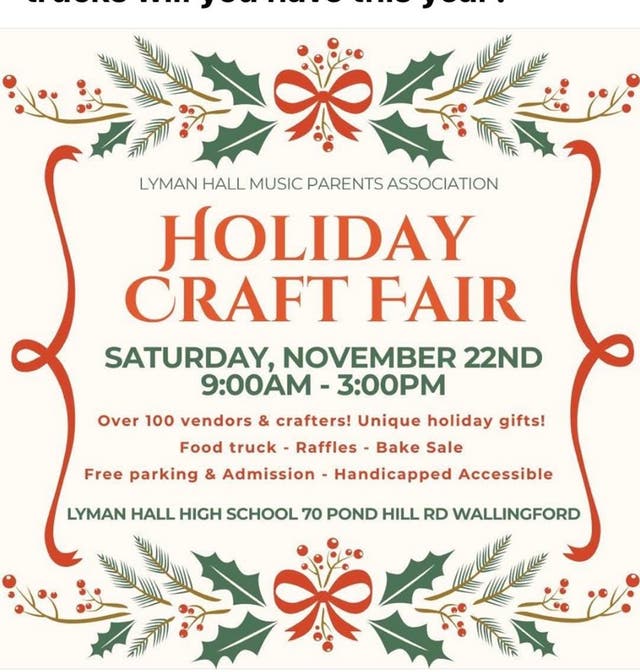 Nov 22 | Holiday Craft Fair At Lyman Hall | Wallingford, CT Patch