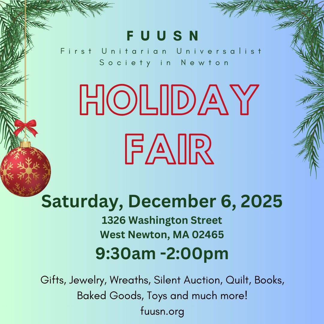 Dec 6 | Holiday Fair Sat., Dec. 6! | Newton, MA Patch