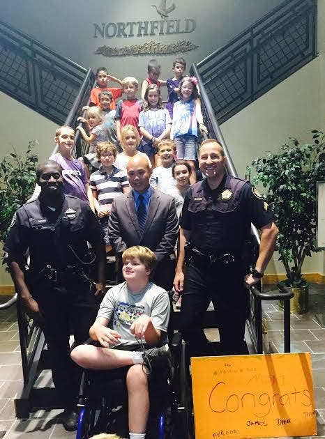 Kids Help Celebrate Promotions of Northfield Cops | Winnetka, IL Patch