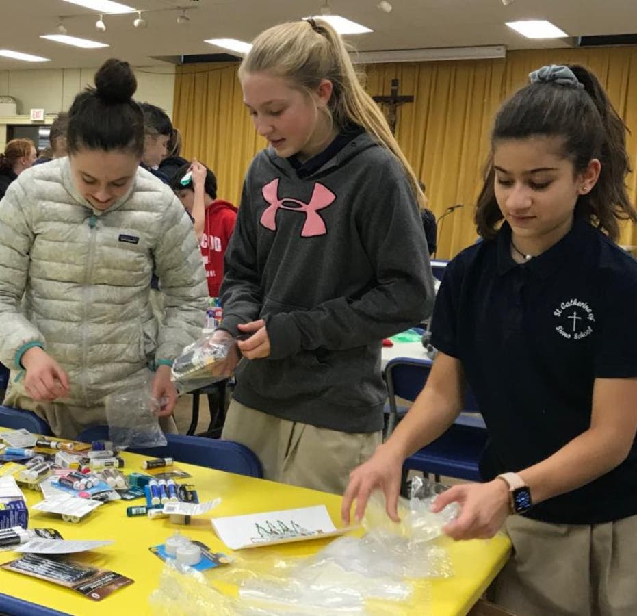 SCS Middle School, Norwood, donates to homebound/elderly | Norwood, MA ...