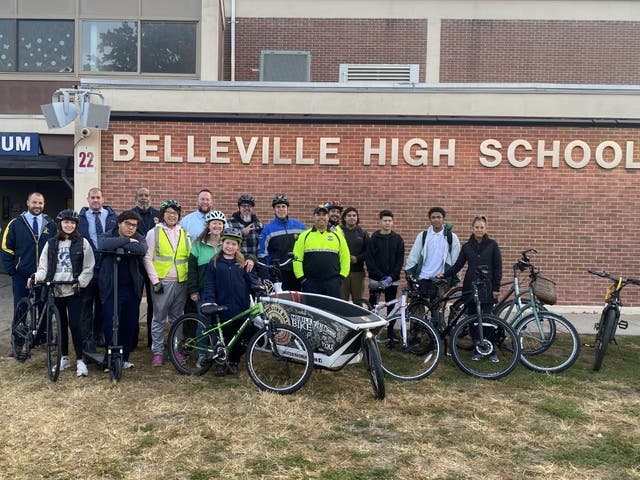Drone Video Gives Birds-Eye View Of Belleville Bike Lane Experiment ...
