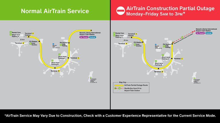 Service Outage Coming For AirTrain At Newark Airport: See Who Is ...