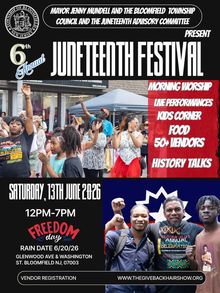 Bloomfield To Hold 6th Annual Juneteenth Celebration: 2026 Events ...