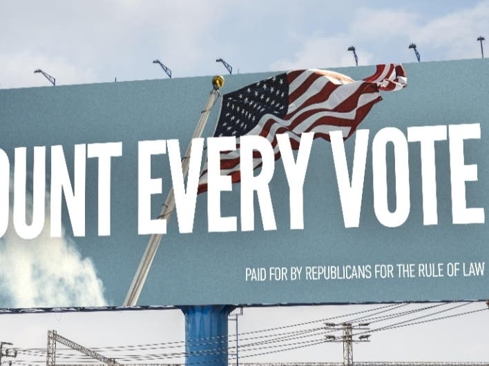 As Trump Files Suit, 'Count Every Vote' Billboards Up In Montco ...