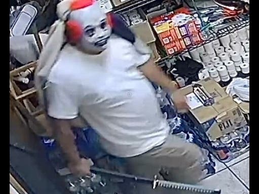 Masked Clown Wielding Samurai Sword Robs PA Store: Cops | Across ...
