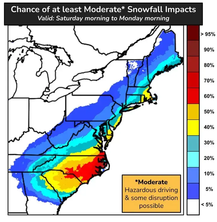 New Map Reveals Possible PA Impacts From Weekend Storm | Across ...