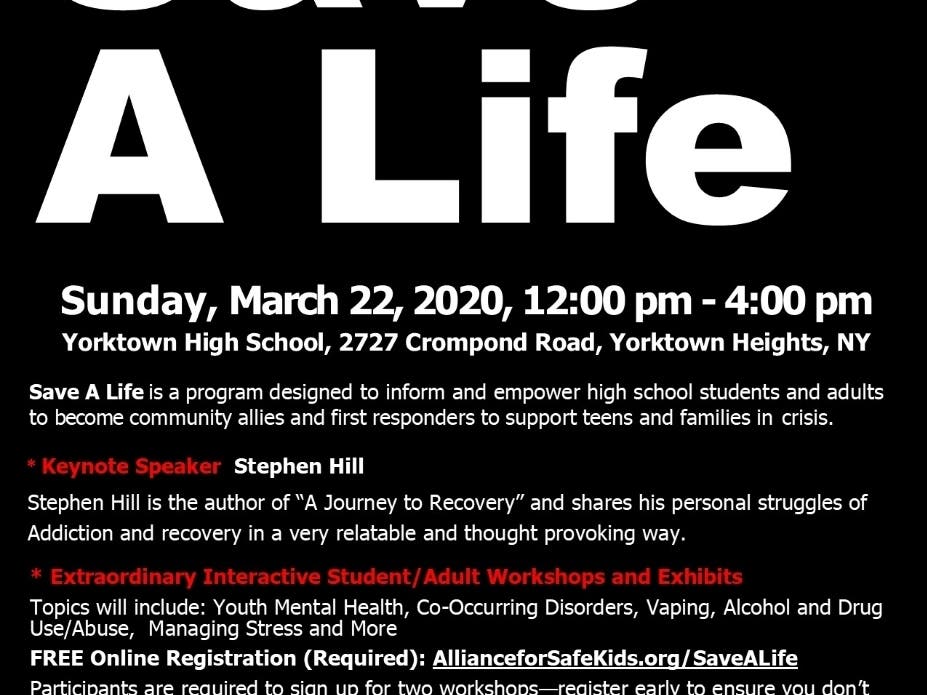 Alliance for Safe Kids to Host 10th Annual Save A Life Forum | Yorktown ...