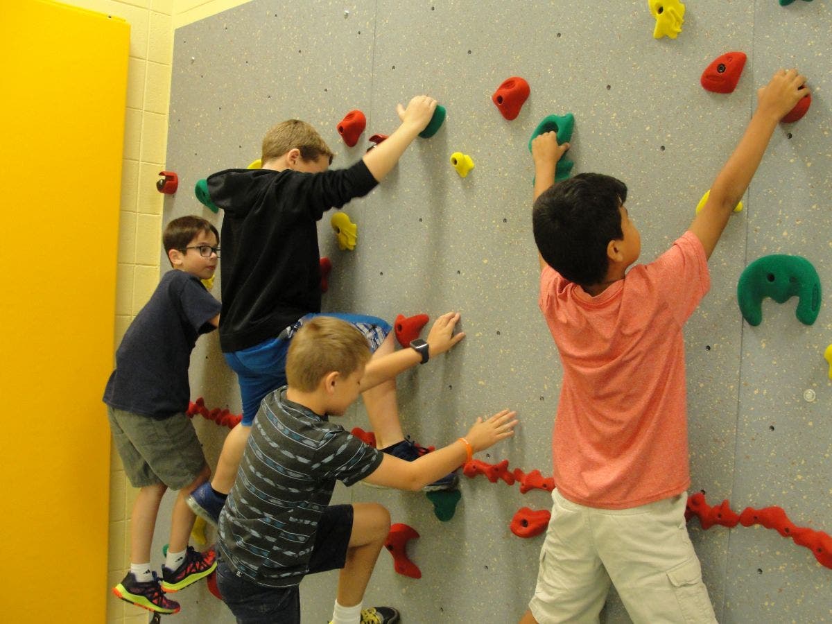 Students enjoy new climbing wall at Schilling School | Homer Glen, IL Patch