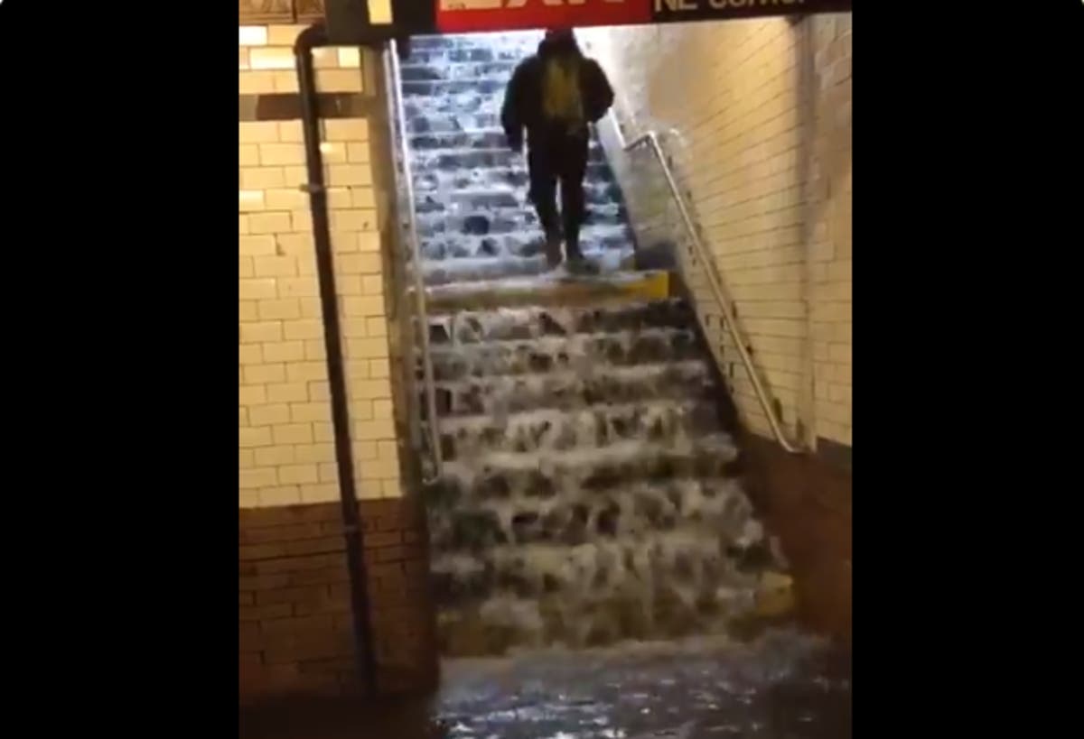 VIDEO: Harlem Subway Staircase Transforms Into Waterfall | Harlem, NY Patch