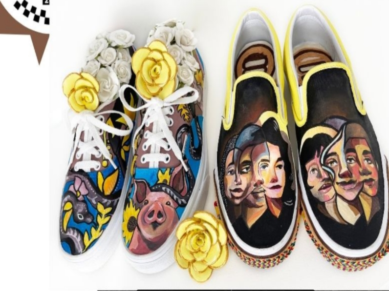 Secaucus High Art Students Decorate Sneakers With Pigs, Snakes ...