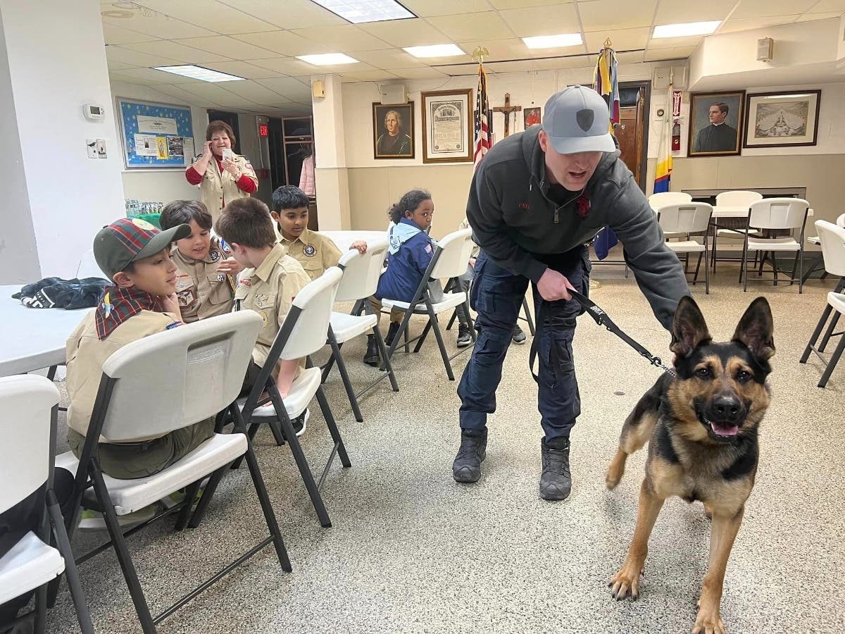 Secaucus Cub Scouts Meet K9 Brix, The Police Dog | Secaucus, NJ Patch