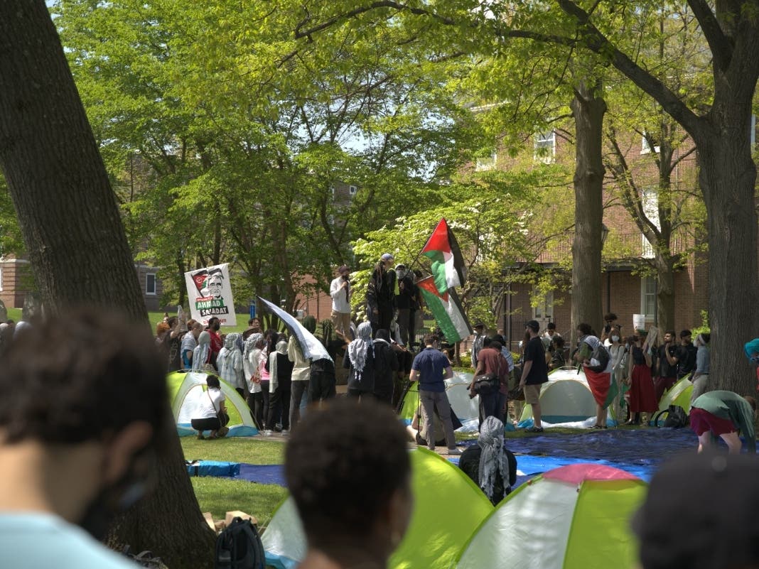 Gaza Solidarity Camp Set Up On Rutgers Main Campus | New Brunswick, NJ ...