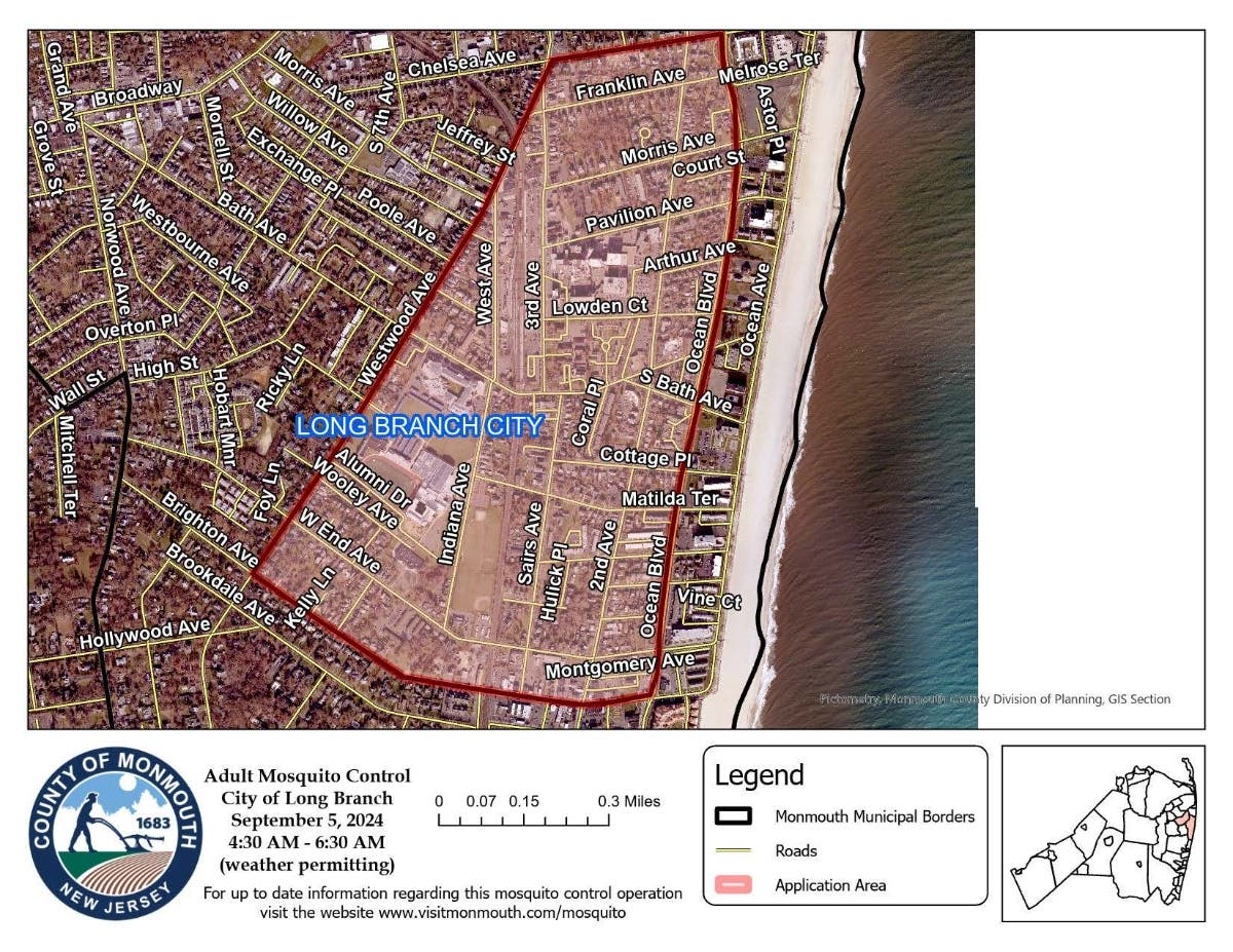 Mosquito Spraying In Oceanport, Long Branch Early Thursday Morning ...