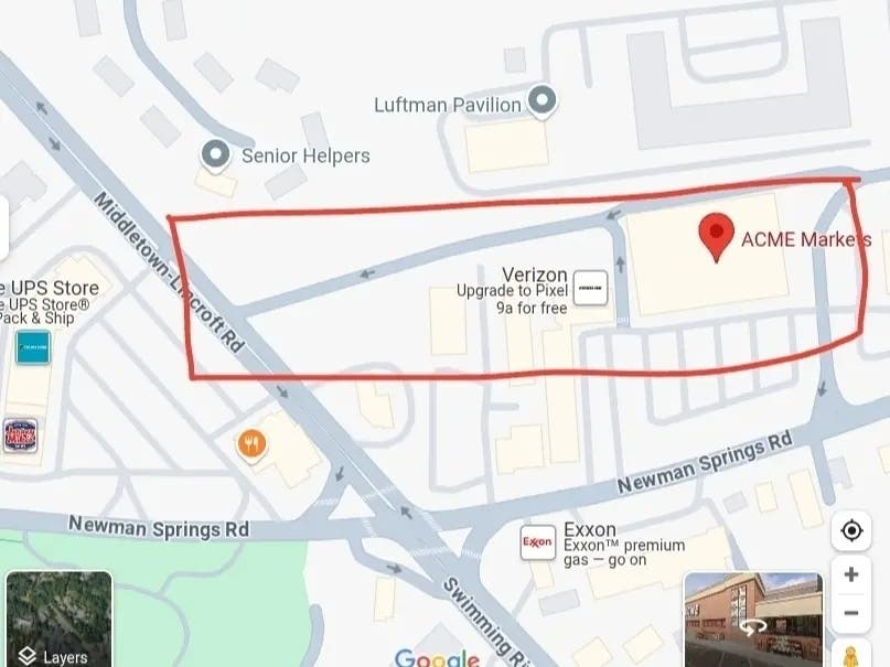 Major Road Changes Coming To Lincroft Acme Plaza In Middletown ...