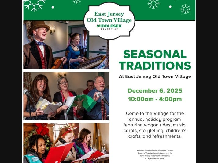 Kick Off The Holiday Season Dec. 6 At East Jersey Old Town Village ...