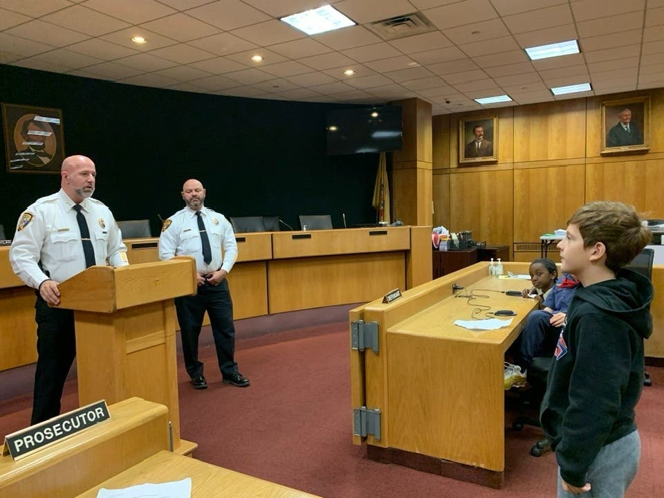 Secaucus Police Chief Holds Mock Press Conference With Cub Scouts ...